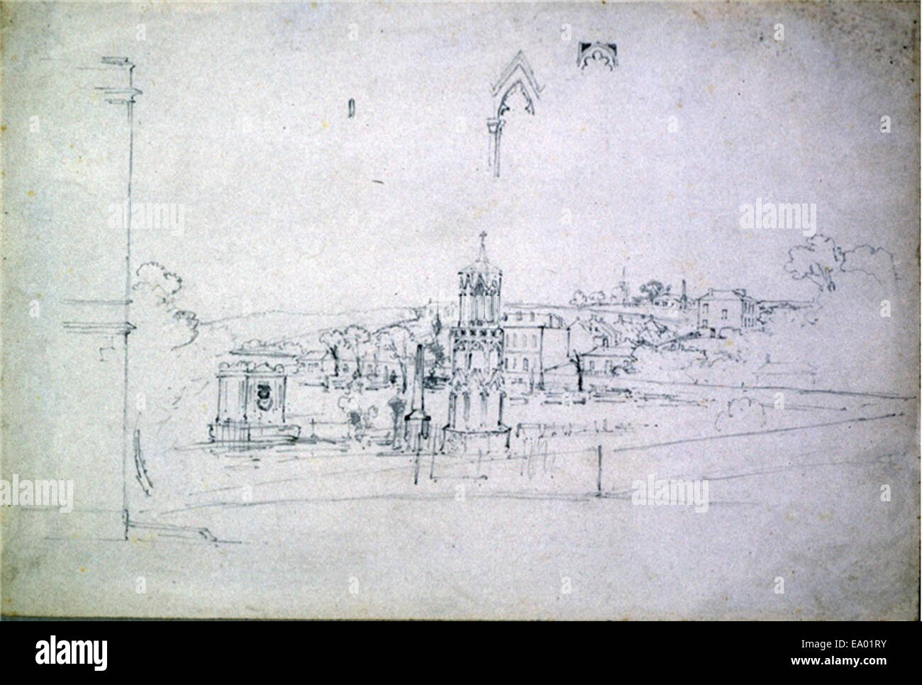 A photograph of St. David's Churchyard, a historic site offering ...