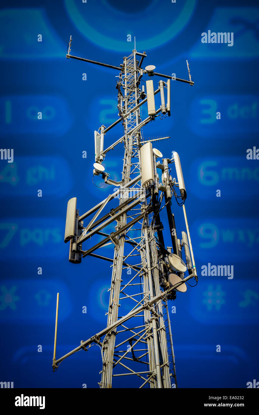 Pylon telecommunications tower antenna hi-res stock photography and images - Alamy