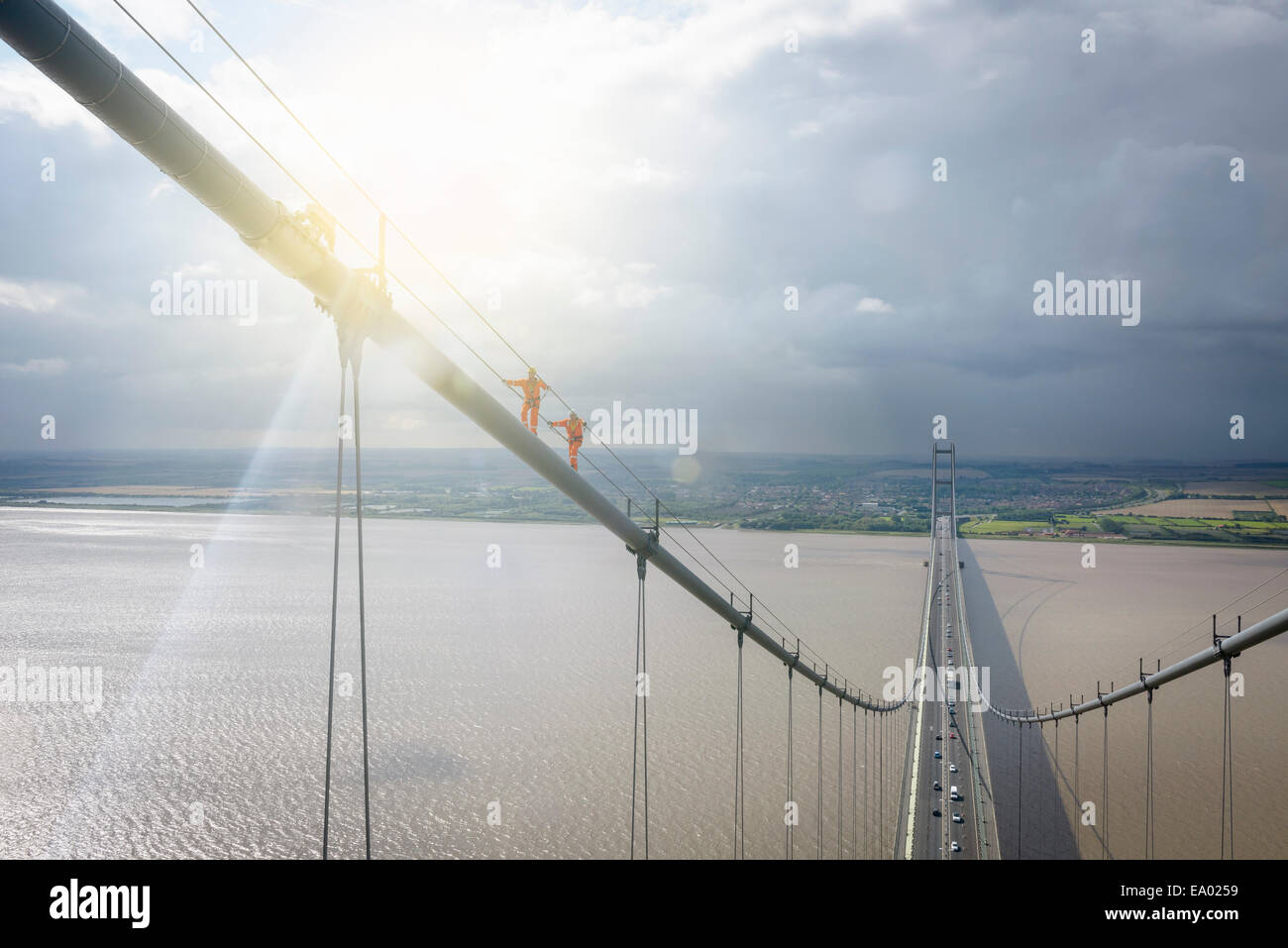 Cable suspension bridge hi-res stock photography and images - Alamy