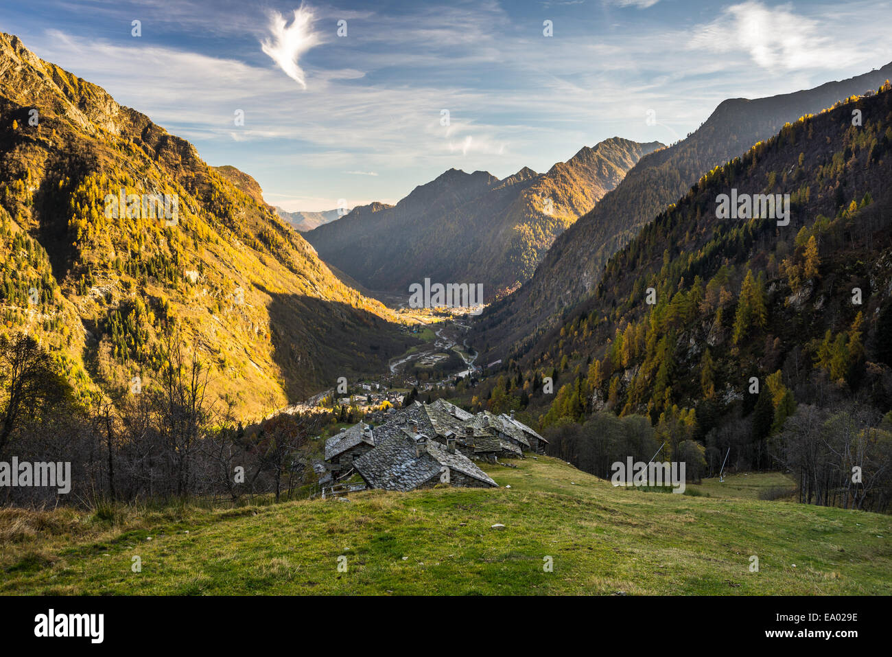 High mountain above small houses hi-res stock photography and images ...