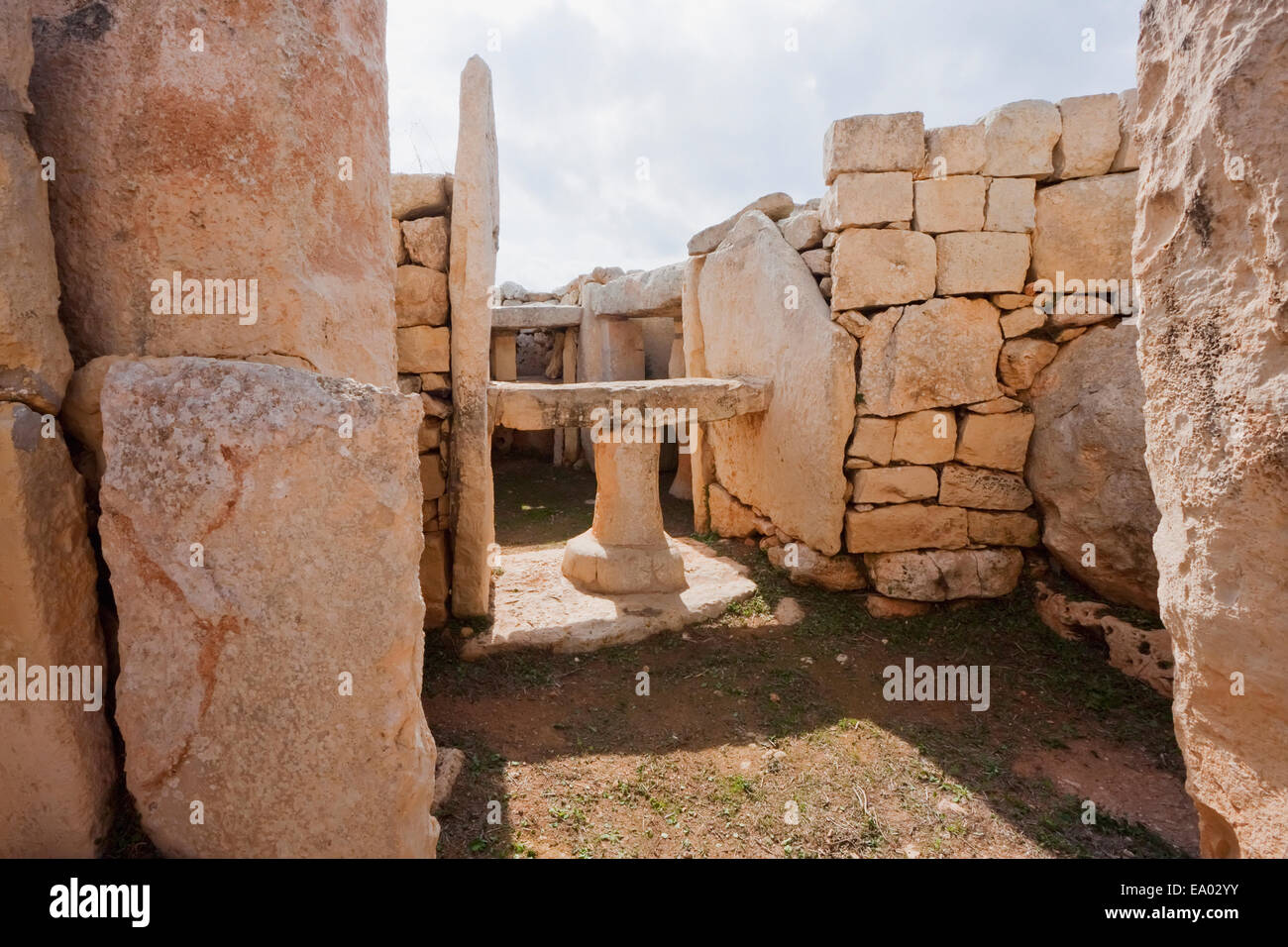 Megalithic temple mnajdra malta europa hi-res stock photography and ...