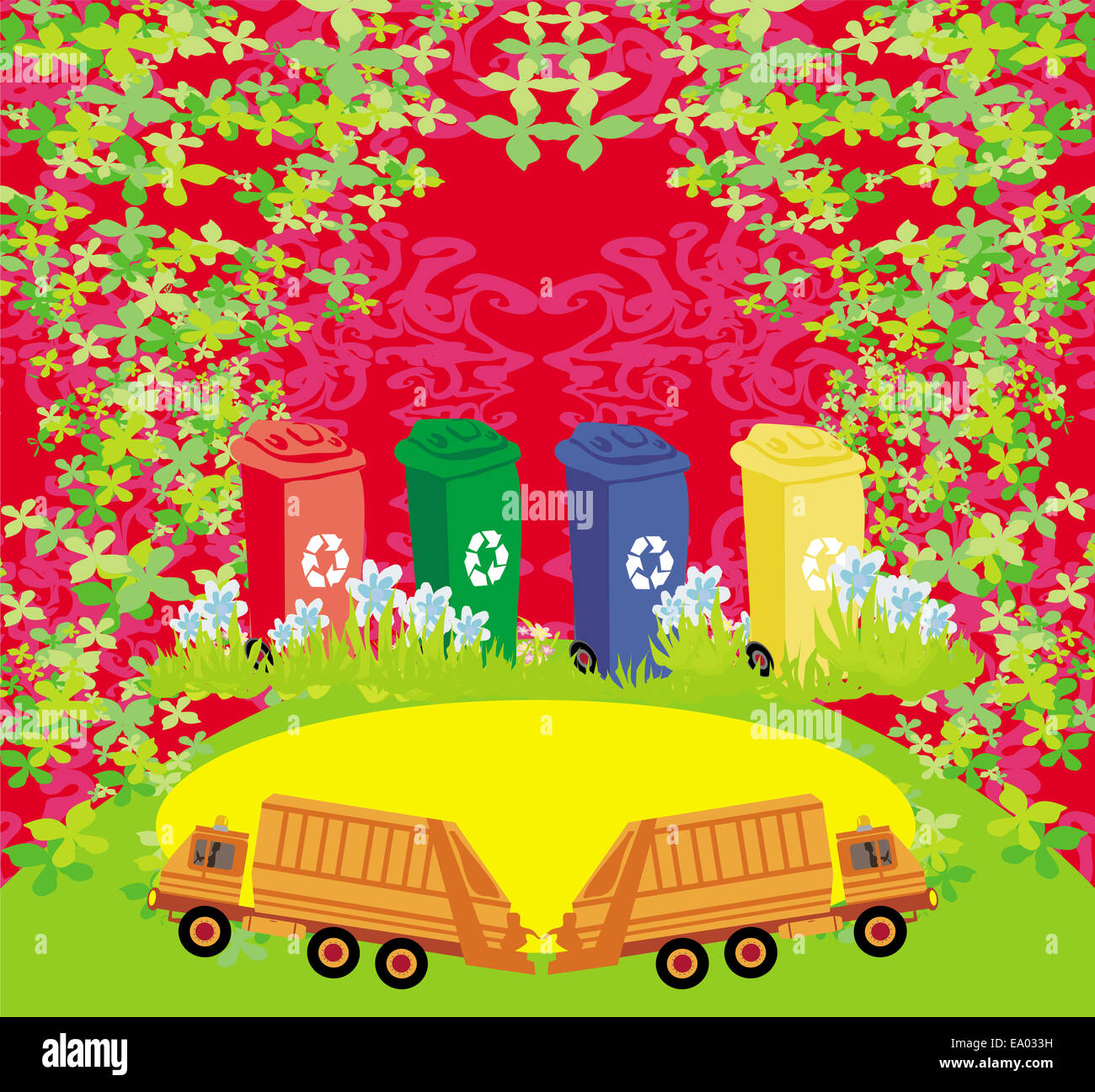 segregation of garbage card Stock Photo - Alamy