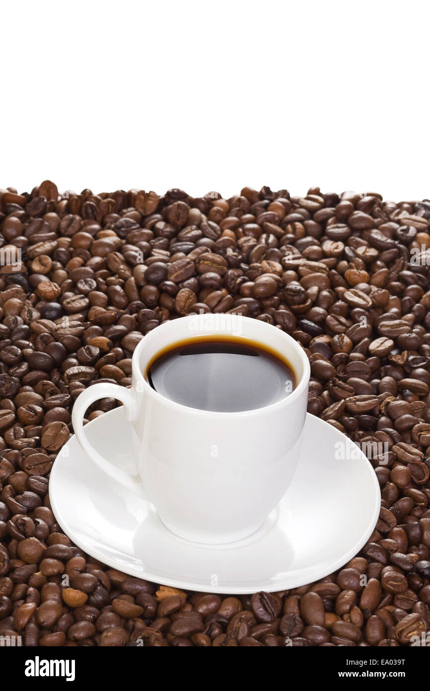 Espresso coffee cup half full hi-res stock photography and images - Alamy