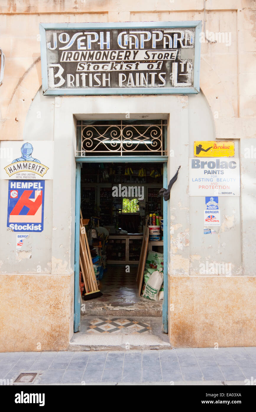 Paint Store, Rabat, Malta Stock Photo - Alamy