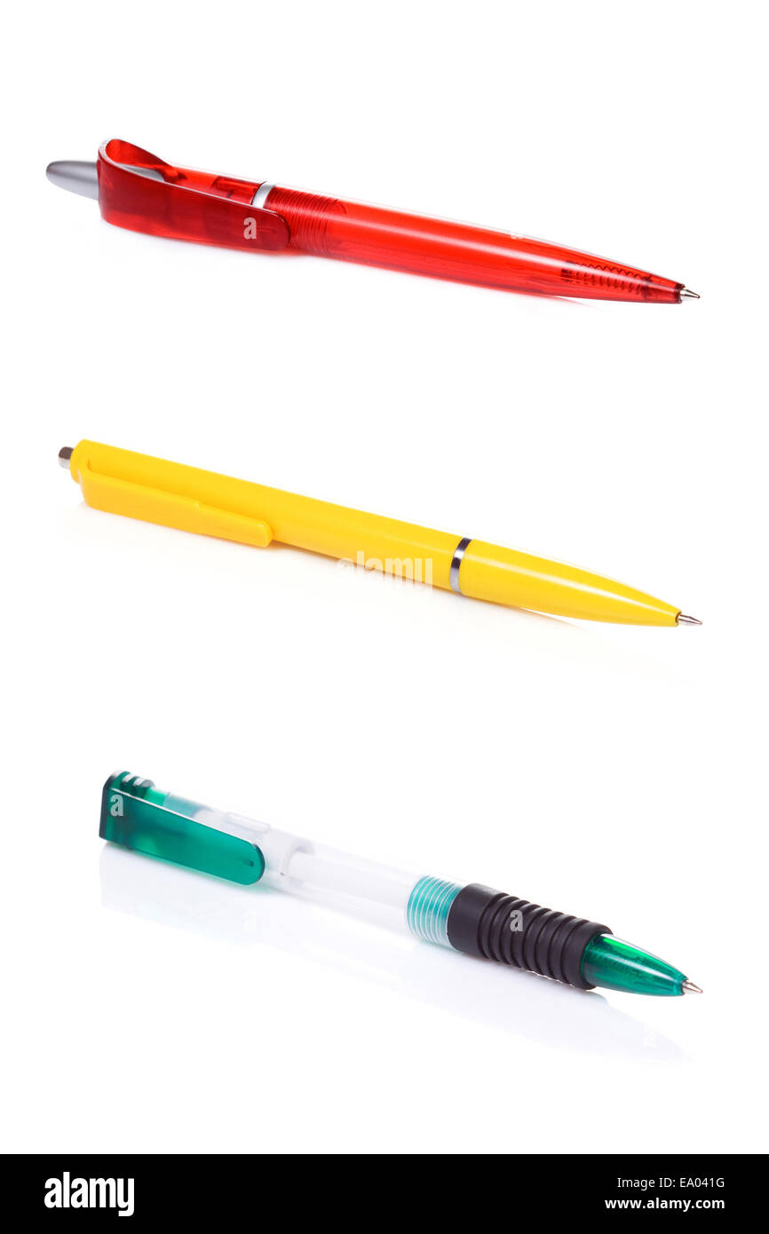 Yellow ballpoint pens hi-res stock photography and images - Alamy