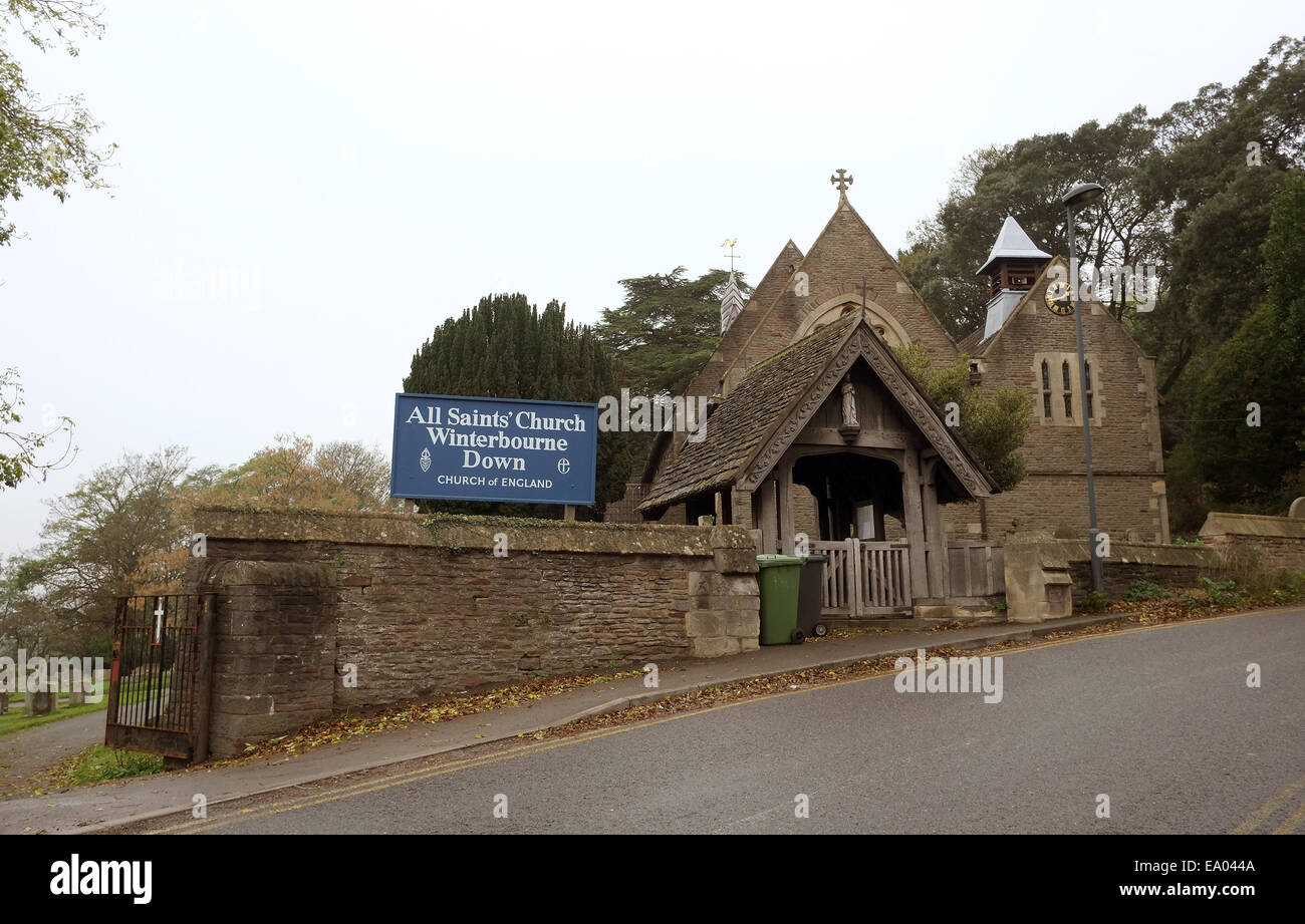 October 2014 - All Saints church, Winterbourne down, South ...