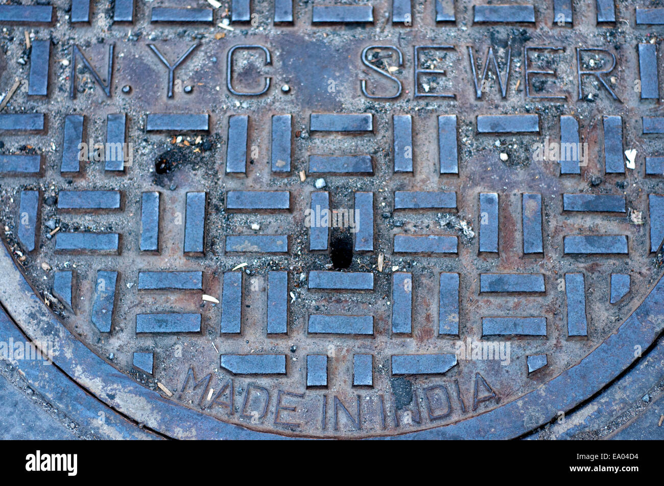 New York city sewer plate made in India. Manhole cover for access to ...