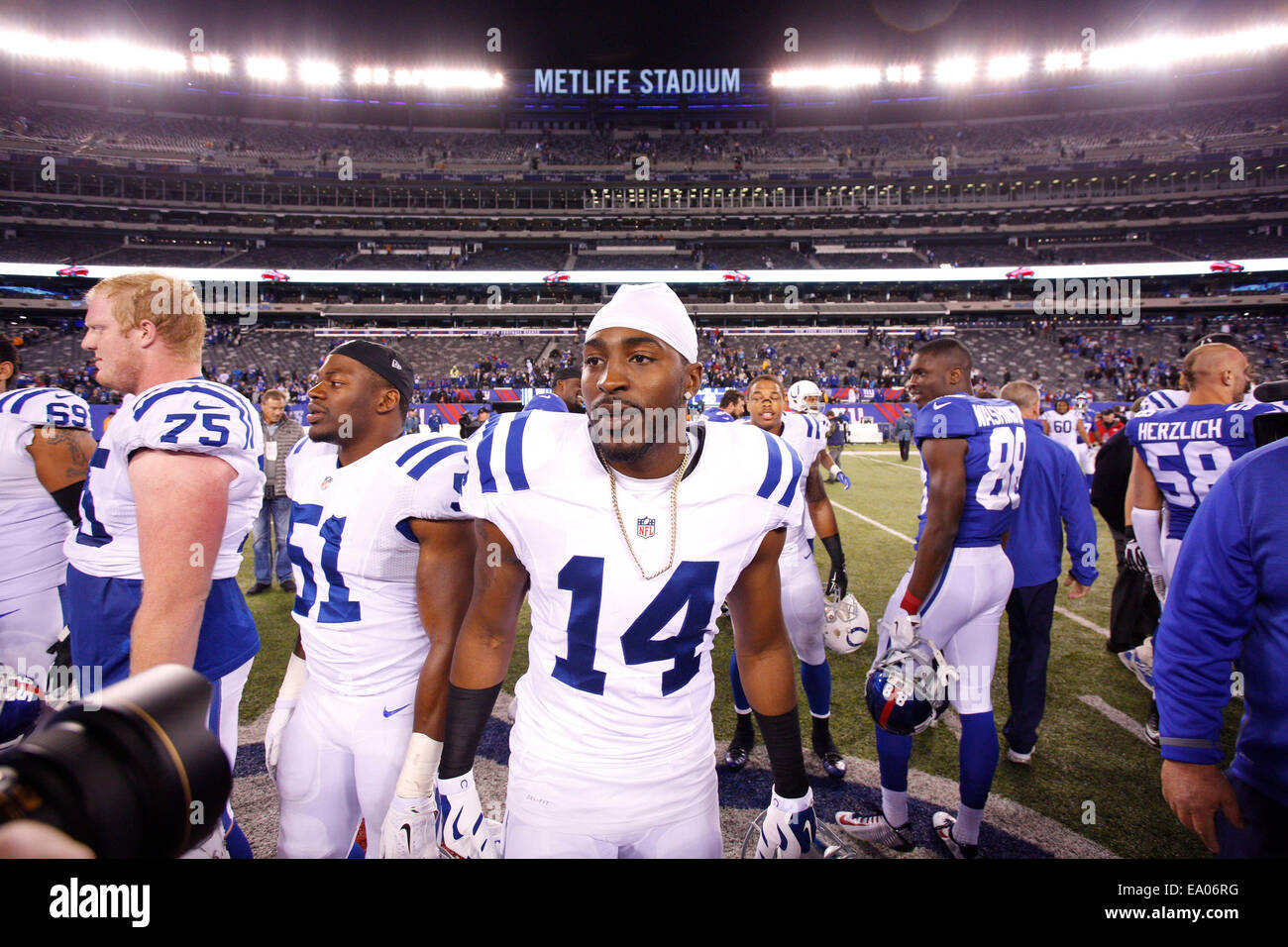 November 3, 2014: Indianapolis Colts wide receiver Hakeem Nicks (14 ...