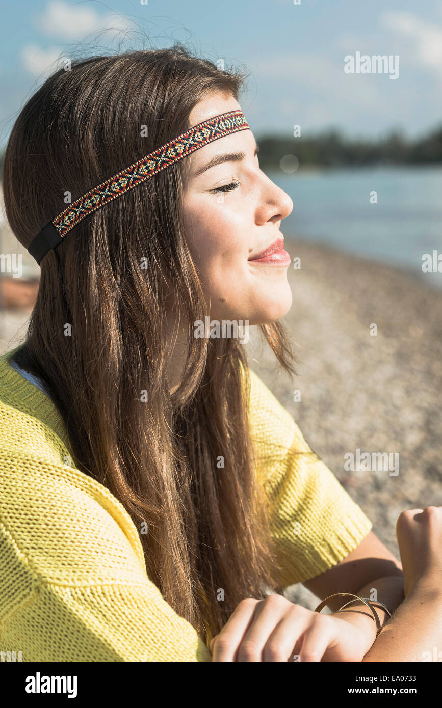Wearing headband hi-res stock photography and images - Alamy
