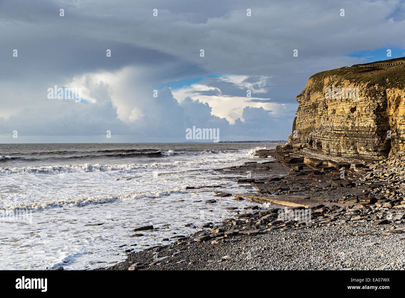 Southerndown beach and cliffs, Dunraven, Glamorgan, Wales, UK Stock ...