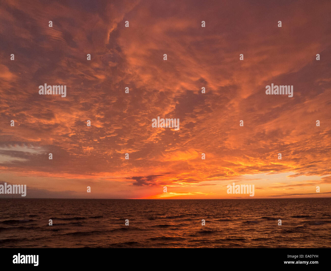 Seascape and sunset Stock Photo - Alamy