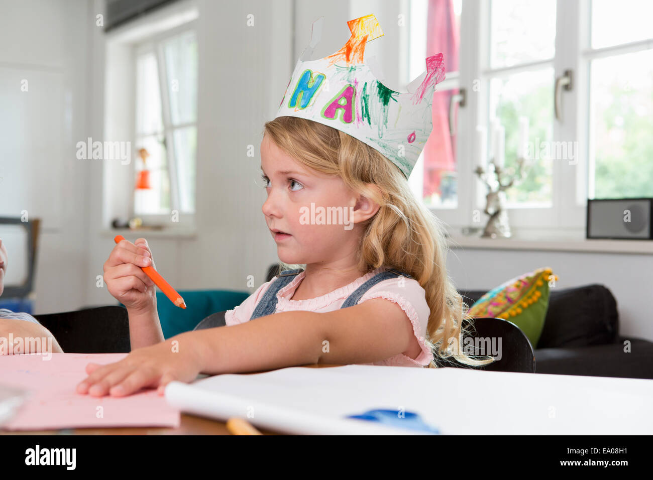Wearing paper crown hi-res stock photography and images - Alamy