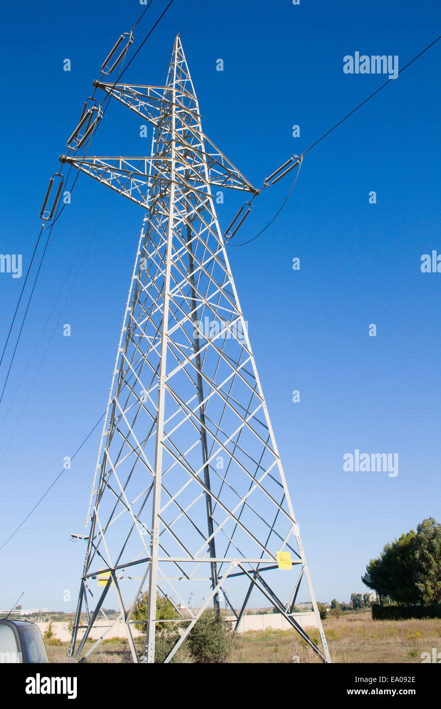 High voltage pylon Stock Photo - Alamy