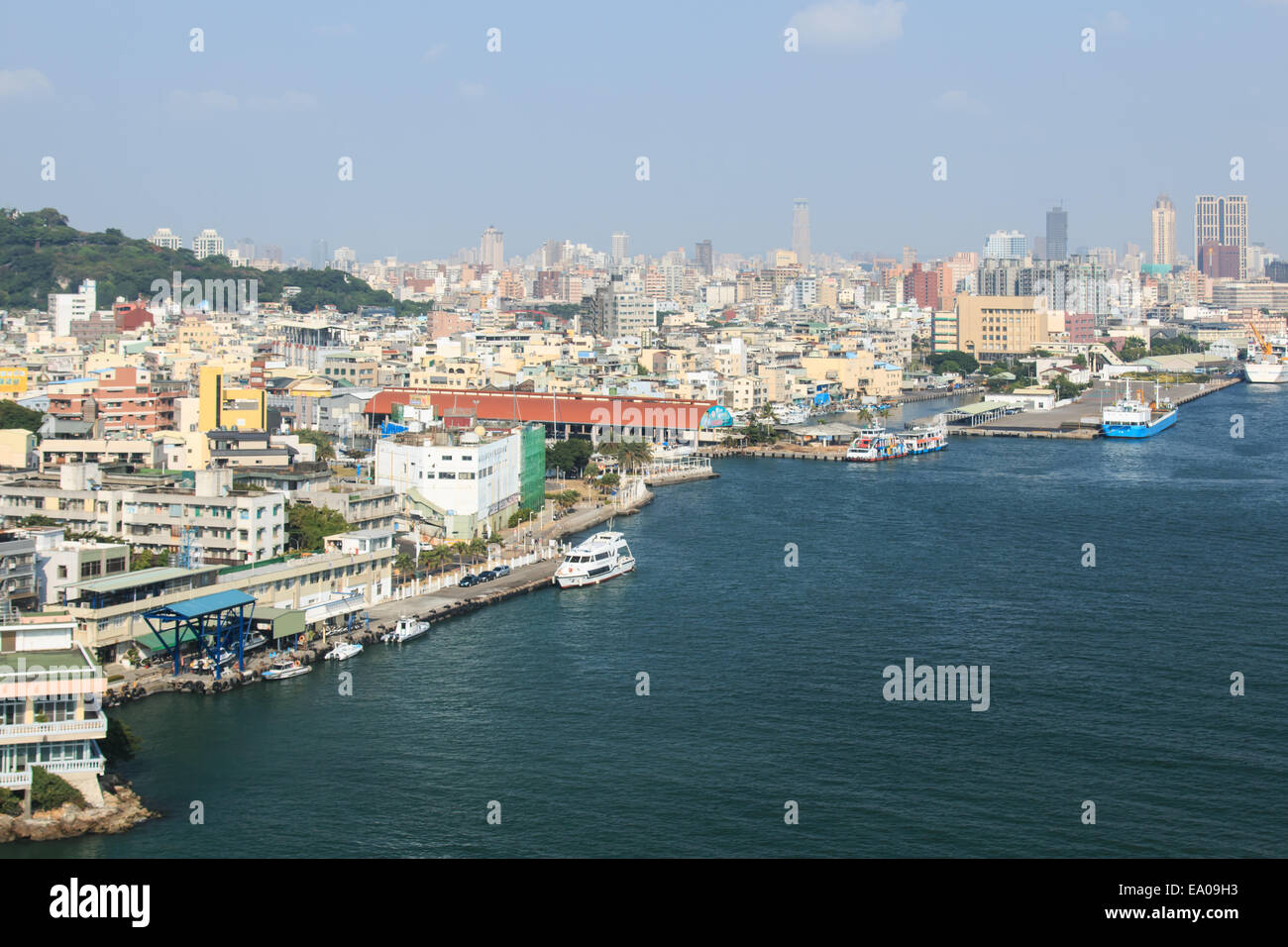 Kaohsiung harbor in Taiwan Stock Photo - Alamy