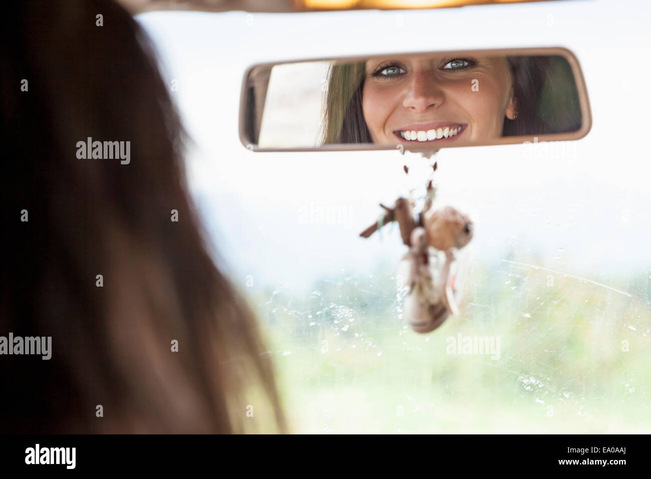 Eye in the mirror reflection hi-res stock photography and images - Alamy