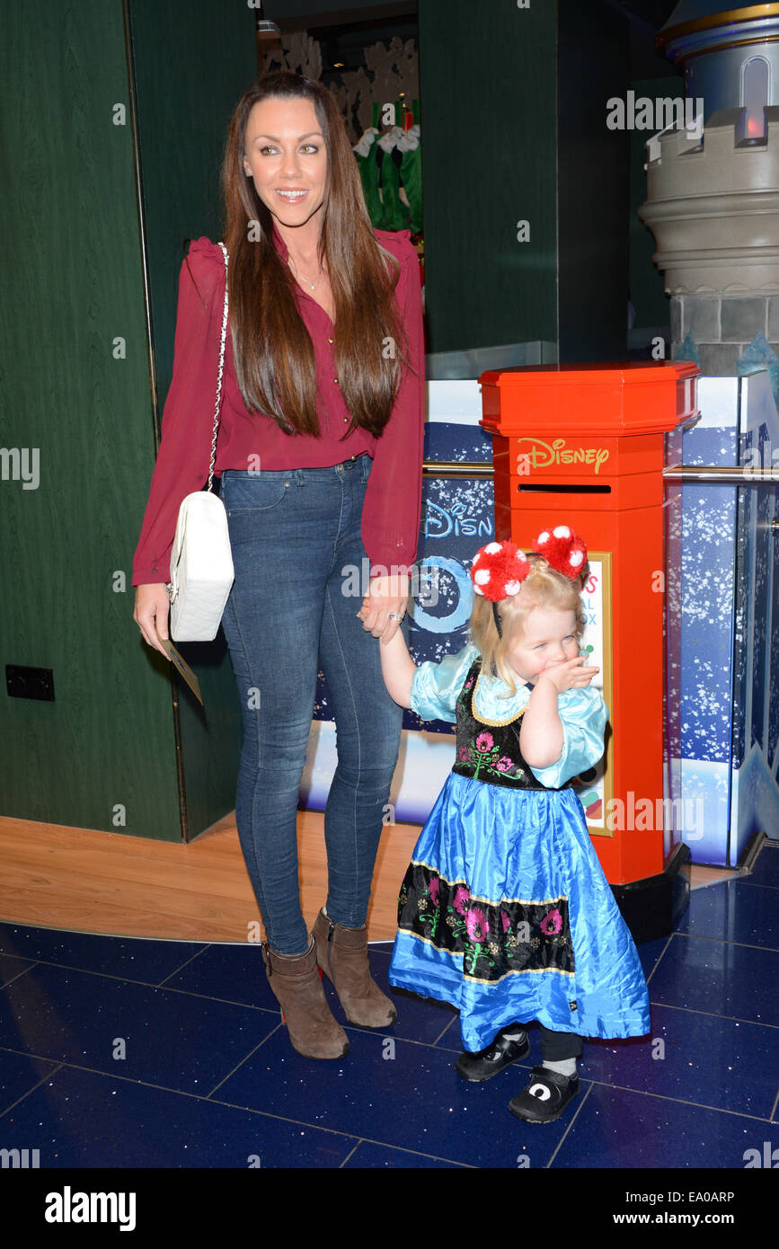 London, UK. 4th November, 2014. Michelle Heaton and daughter attends ...
