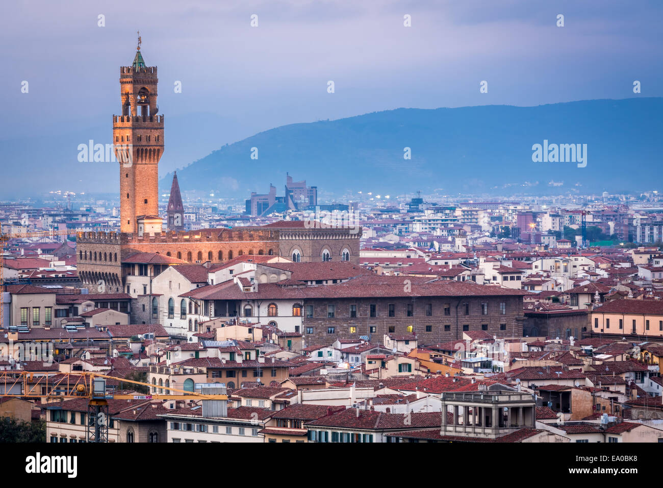 Sunset over Florence, Italy Stock Photo - Alamy