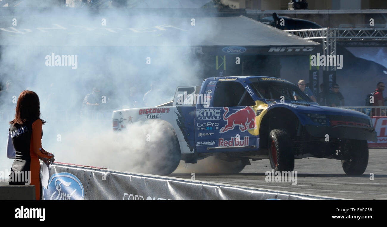 Las Vegas, Nevada, USA. 4th November, 2014. RedBull racer Bryce Menzies ...