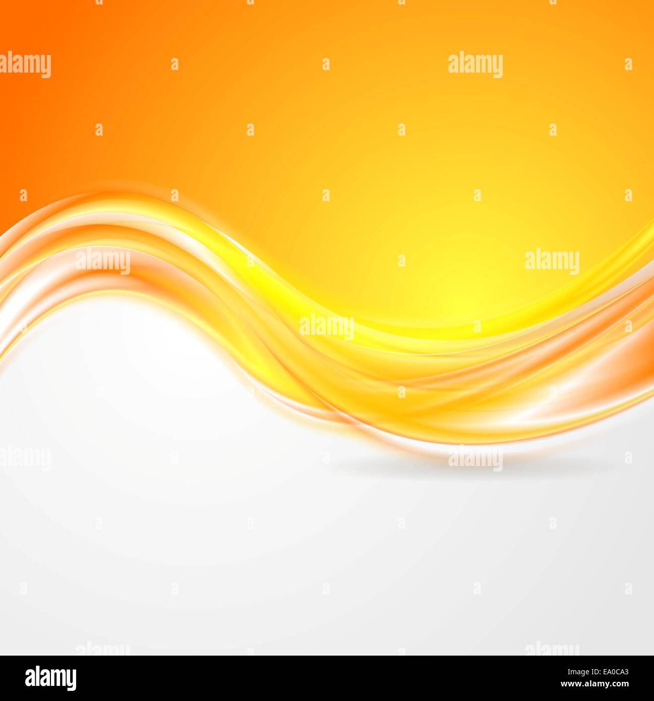 Shiny orange abstract waves. Vector background Stock Photo - Alamy