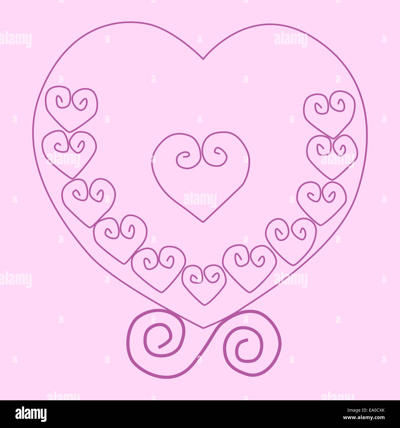 Illustration heart shape Stock Photo - Alamy