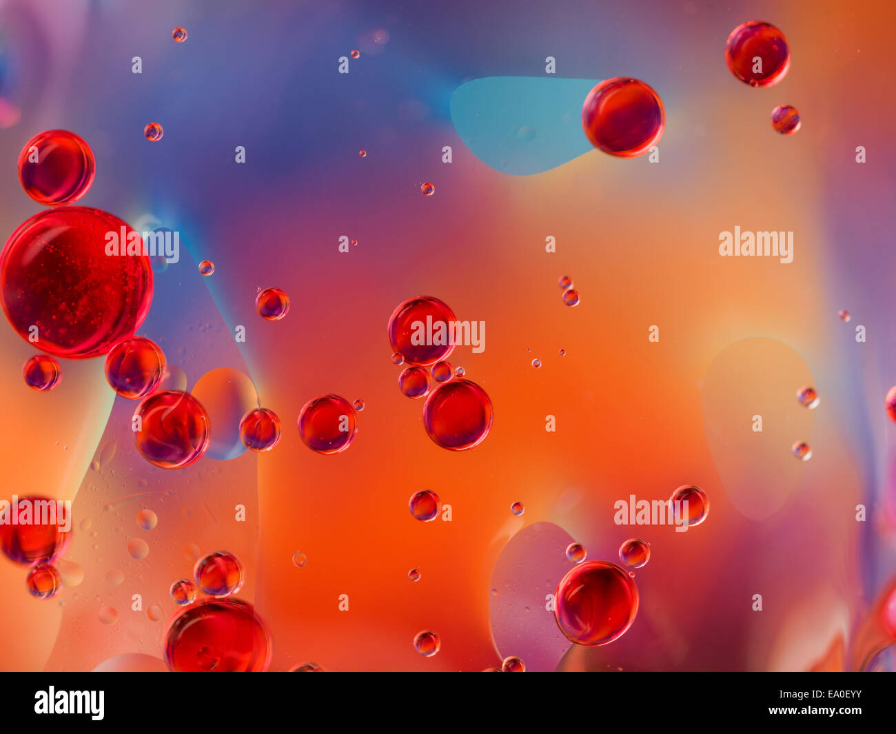 oil on water surface with colorful gradient blurred background Stock ...