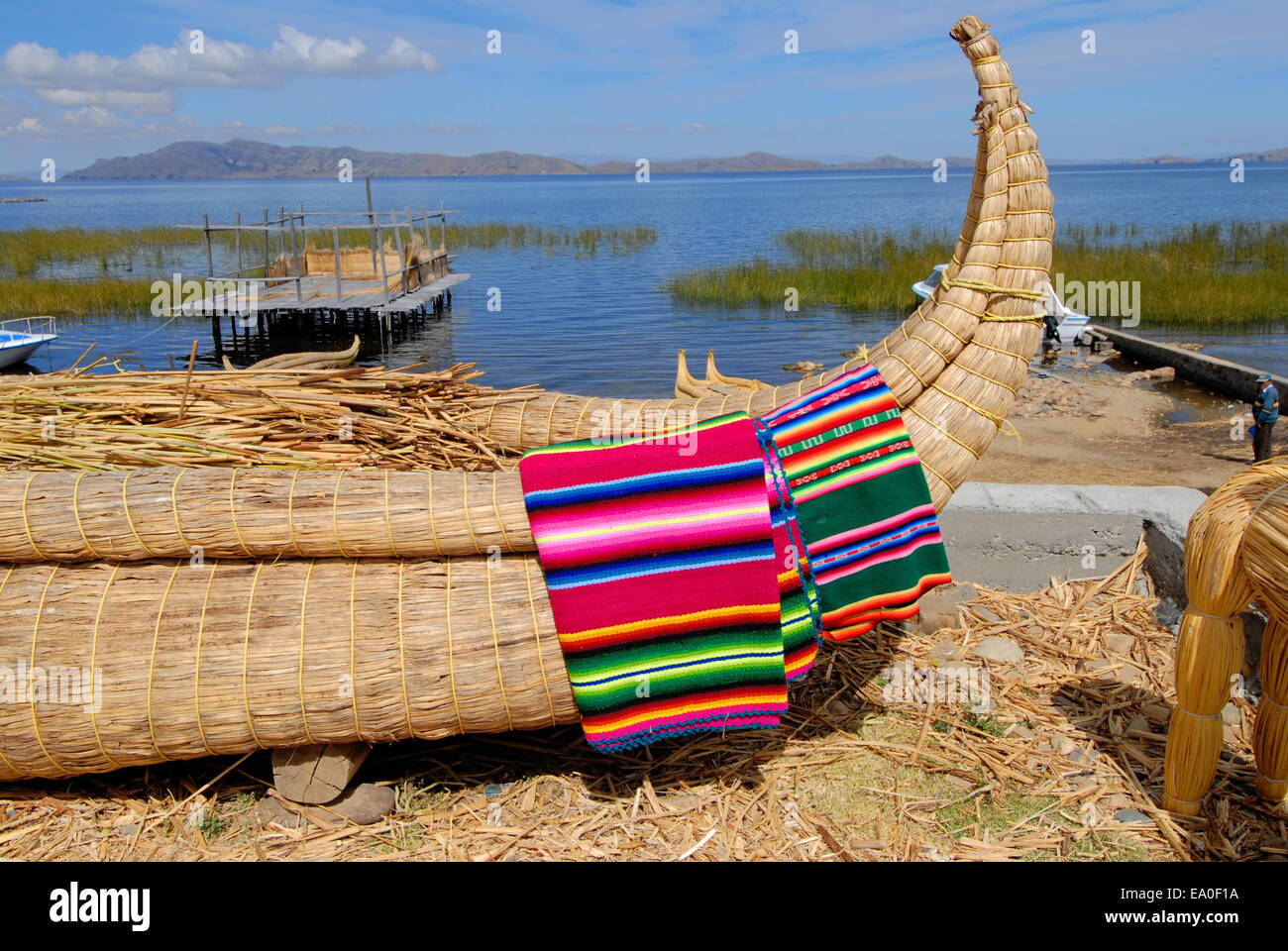 Traditional boat in Bolivia Stock Photo - Alamy