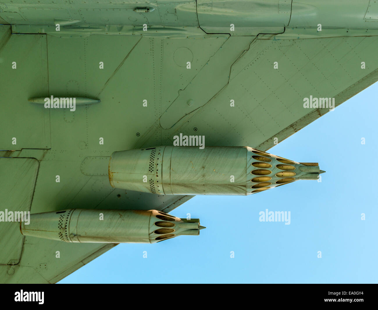 Jet Fighter, close up macro of gun placement Stock Photo - Alamy