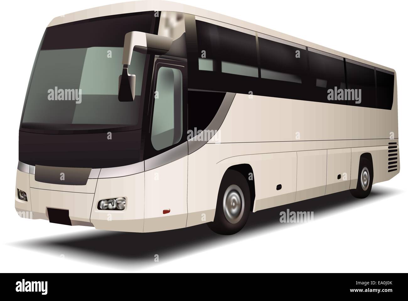 vector bus on white background Stock Vector Image & Art - Alamy