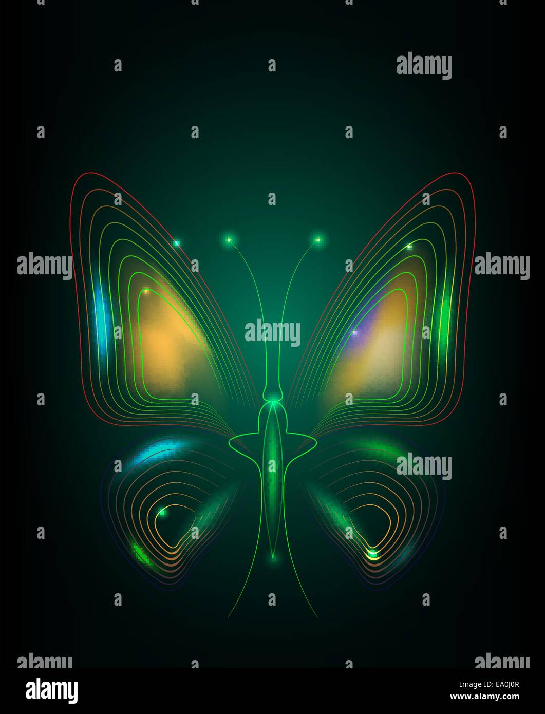 Stylized butterfly hi-res stock photography and images - Alamy