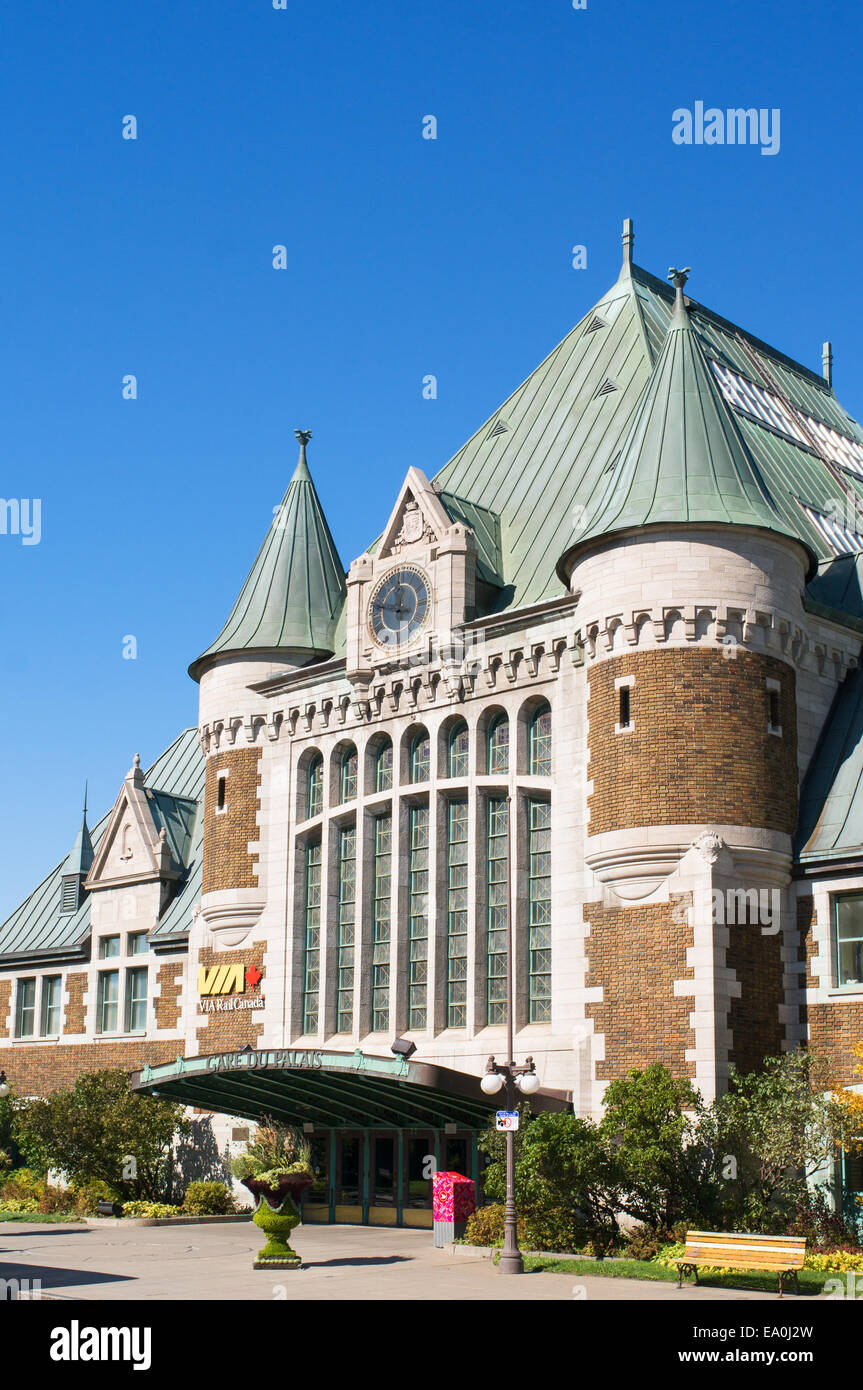 Quebec city train station, Quebec, Canada Stock Photo - Alamy