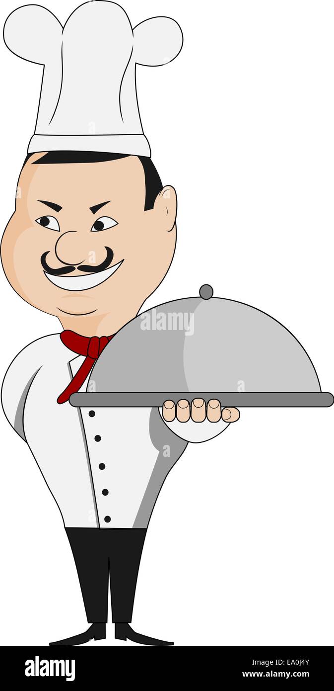 vector character of cook chef holding Stock Vector Image & Art - Alamy
