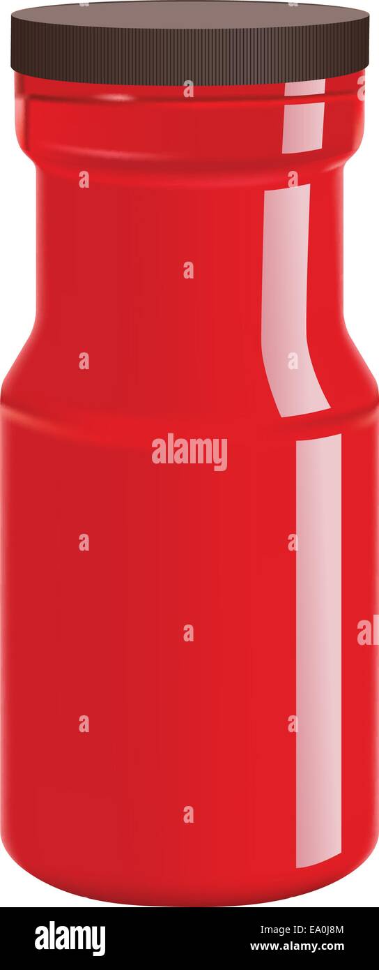 vector realistic plastic container, gradient mesh used Stock Vector ...