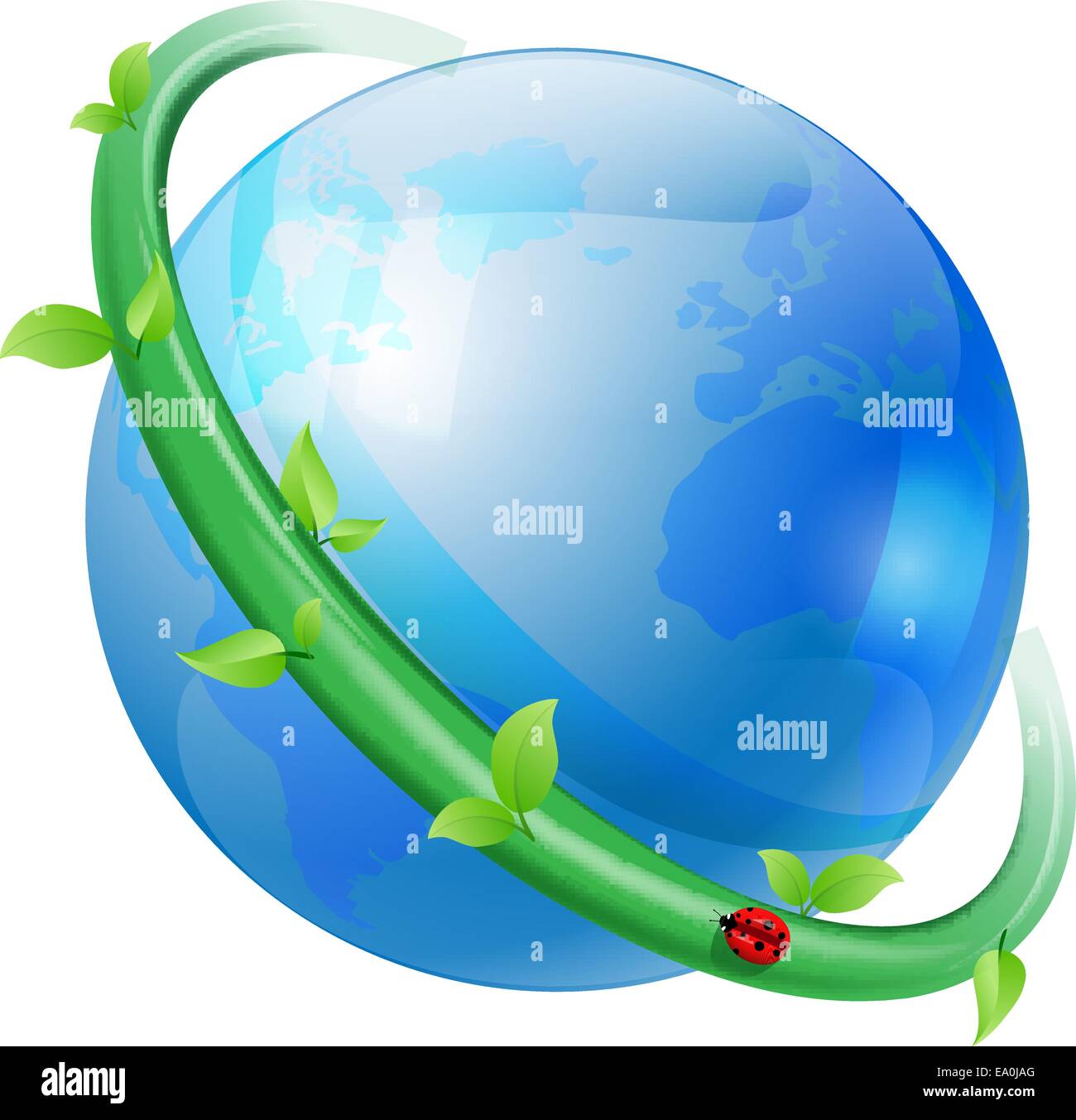 vector concept ecology illustration, eps10 file, transparency and ...