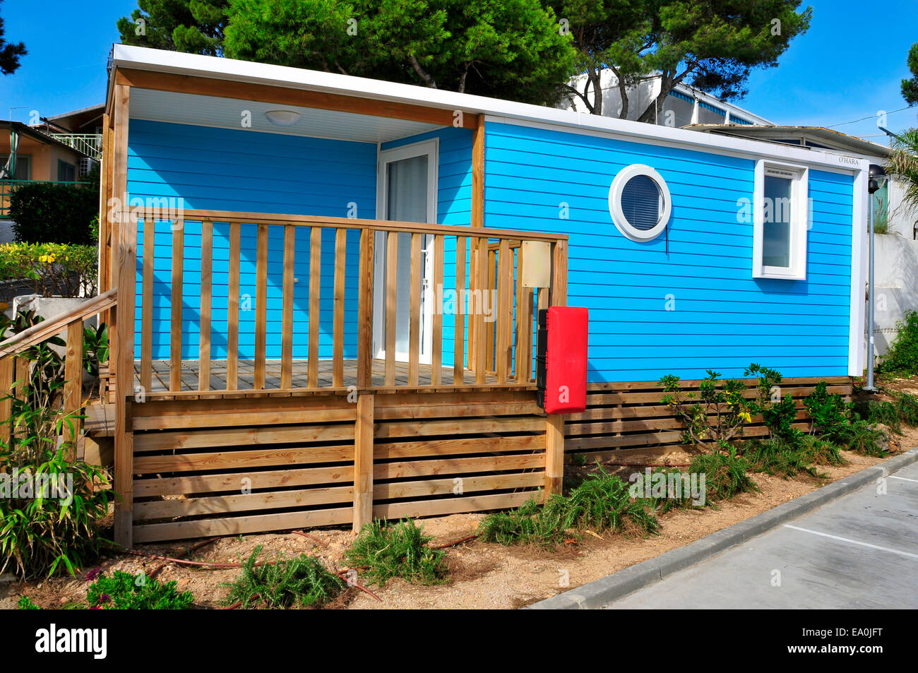 Static caravan veranda hi-res stock photography and images - Alamy