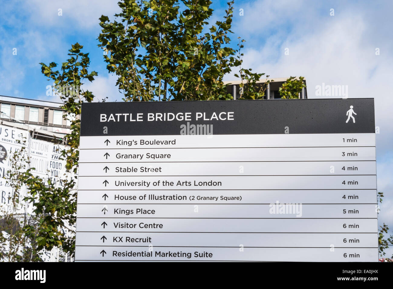 Battle Bridge Place King's Cross station - London Stock Photo - Alamy