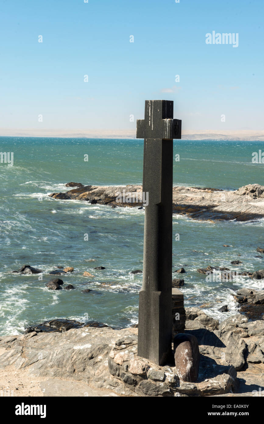 Diaz Point on the Atlantic coast near Luderitz, Namibia, Africa Stock ...