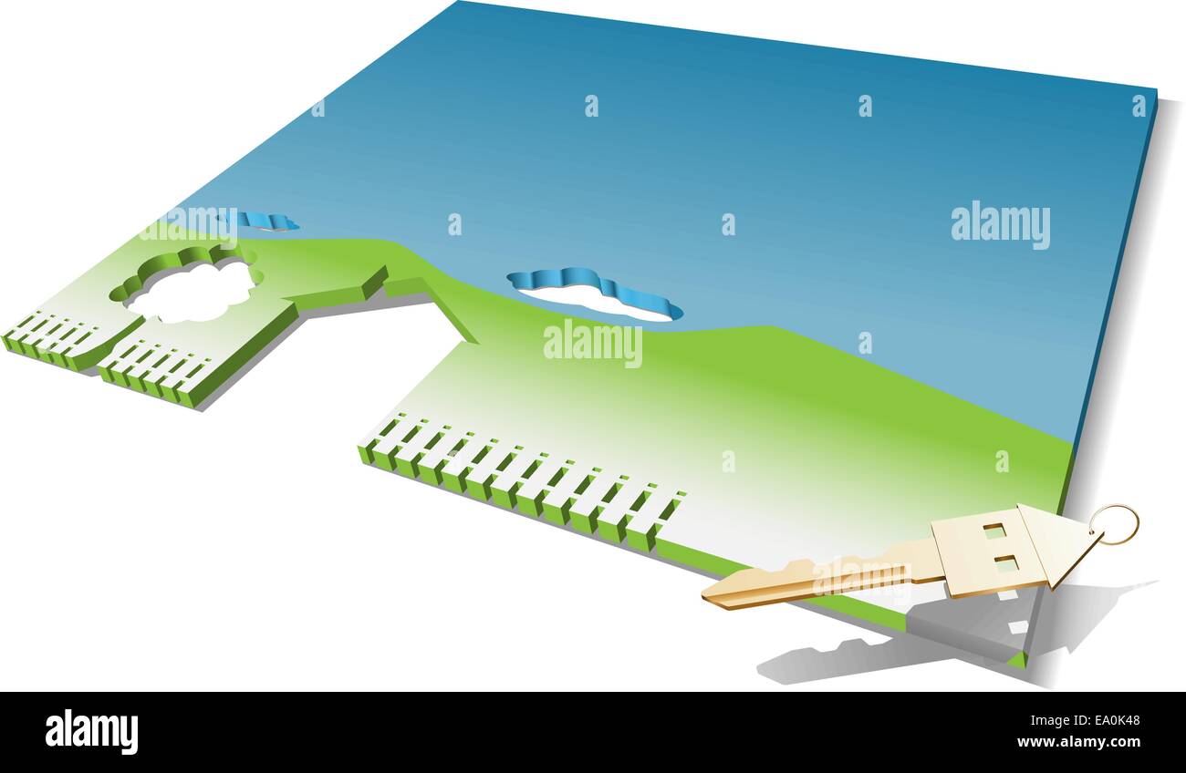 vector 3d house concept, eps8 file, no gradient meshes used Stock ...