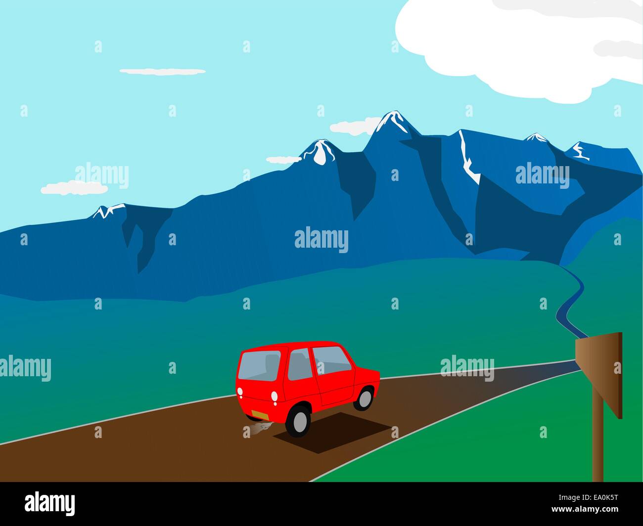 Car road trip travel Stock Vector Images - Alamy