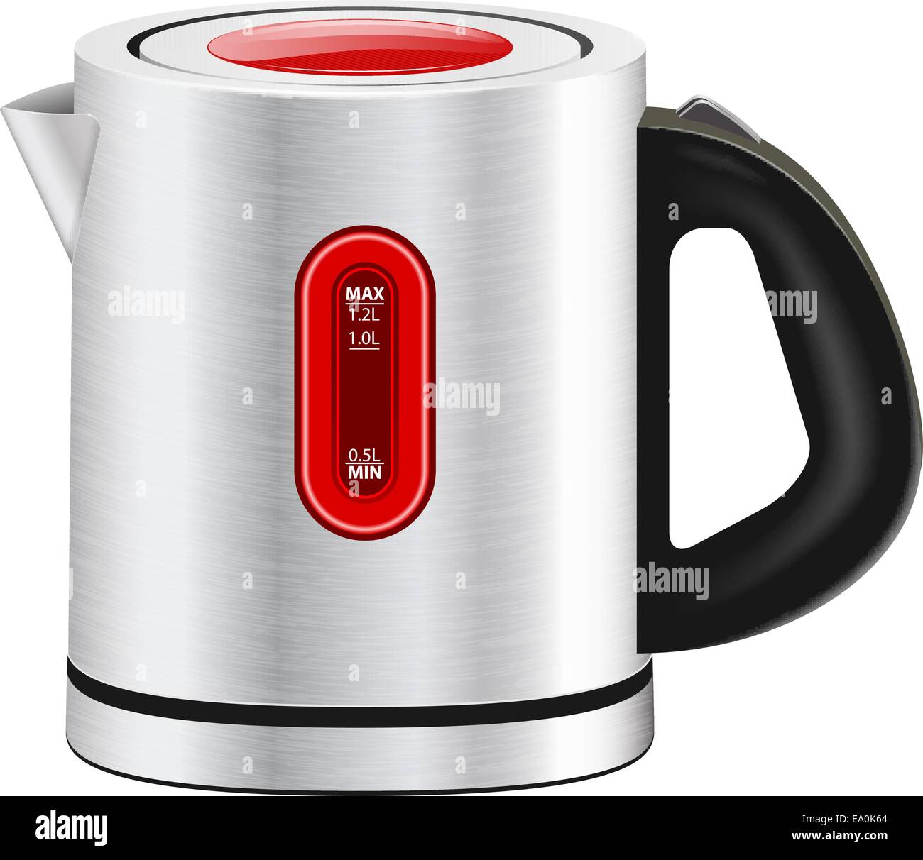Vector Realistic Kettle on White Background, Eps 10 Vector, Gradient ...