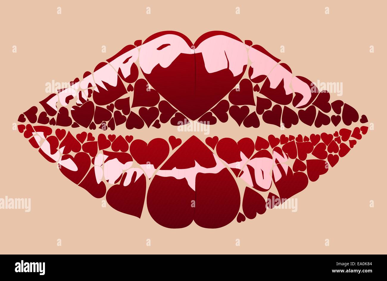 Heart to mouth Stock Vector Images - Alamy