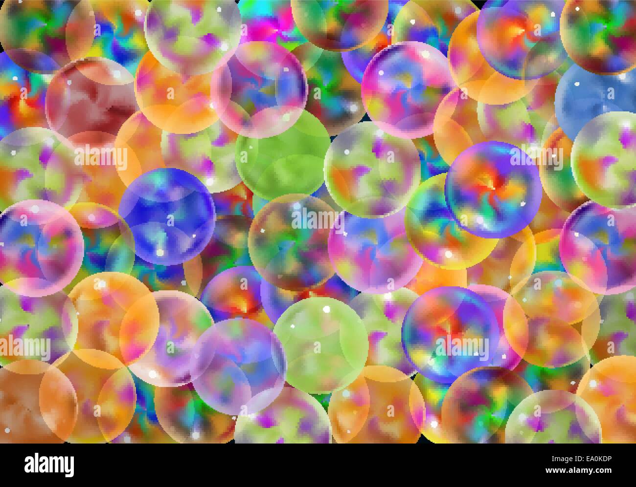 Vector Colorful Marbles Background, Eps 10 Vector, Gradient Mesh and ...
