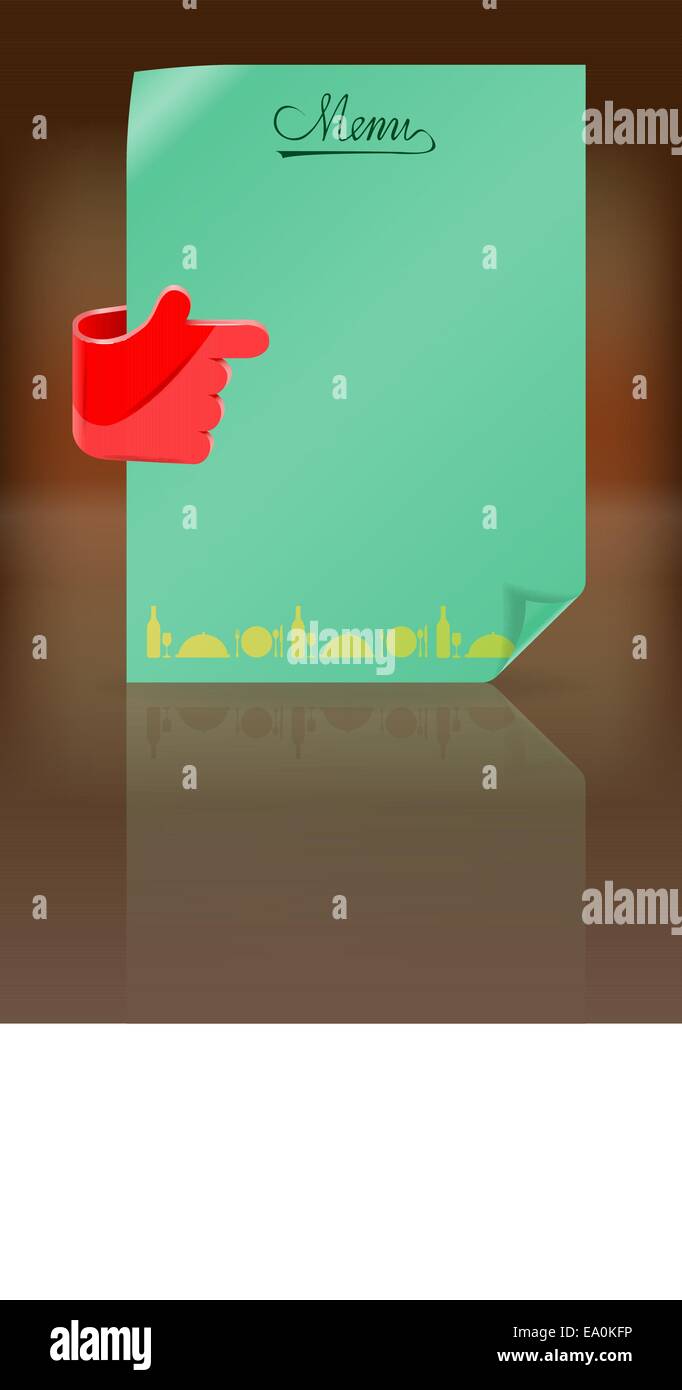 Blank menu card Stock Vector Images - Alamy