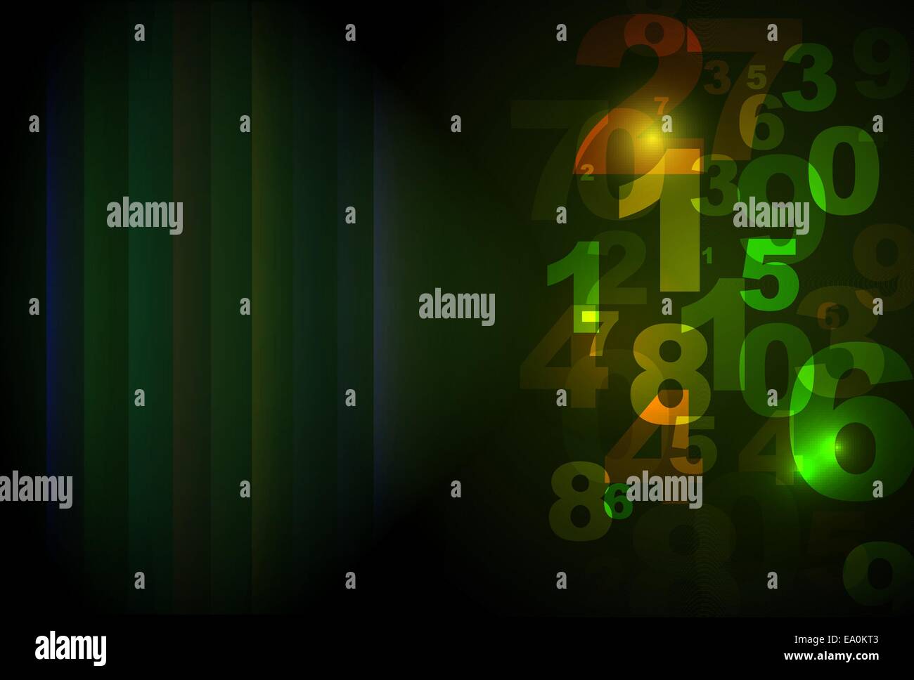 vector abstract background with random numbers, eps10 file, gradient ...