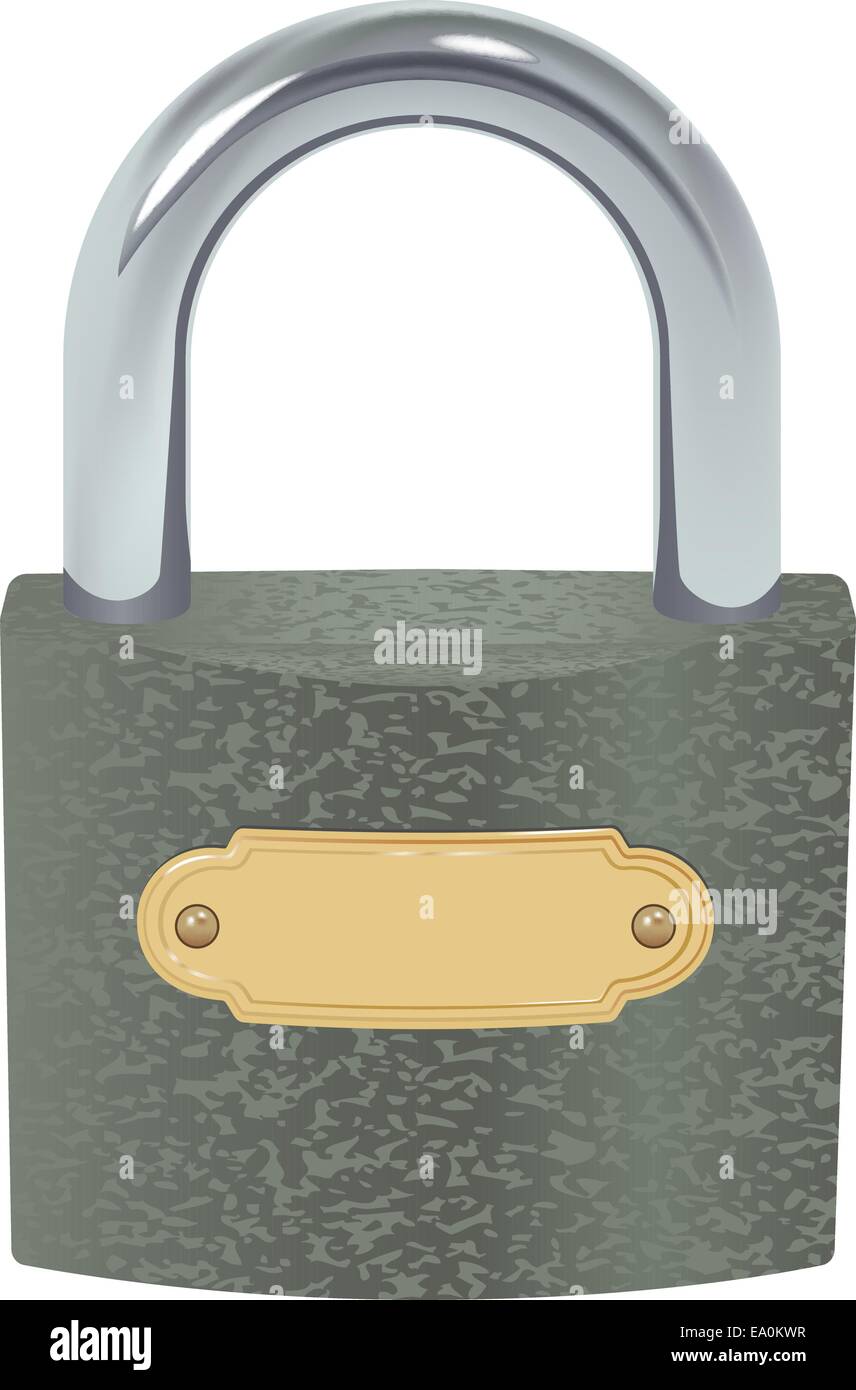 vector realistic padlock on white background Stock Vector Image & Art ...