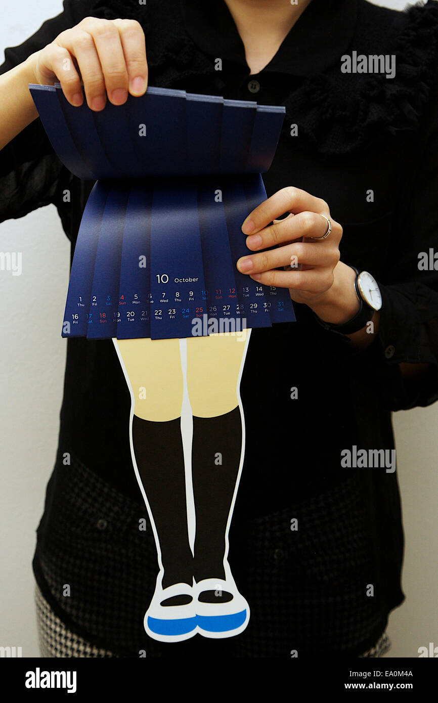 Graphic designer and art director Kaori Kato shows her 2015 "Skirt ...