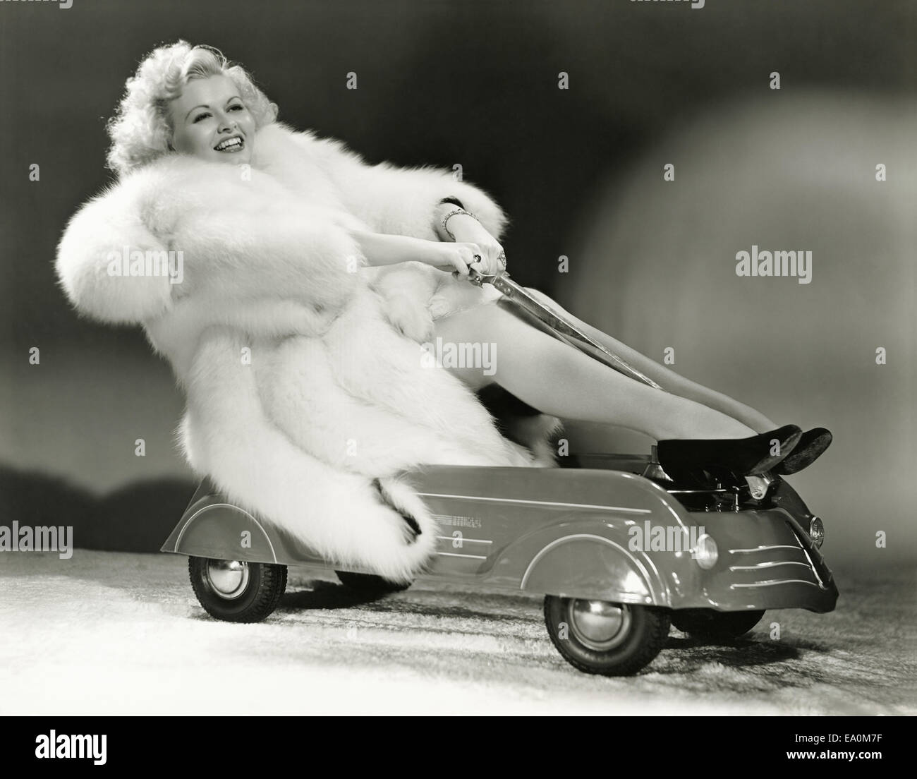 Exploring her inner child Stock Photo - Alamy