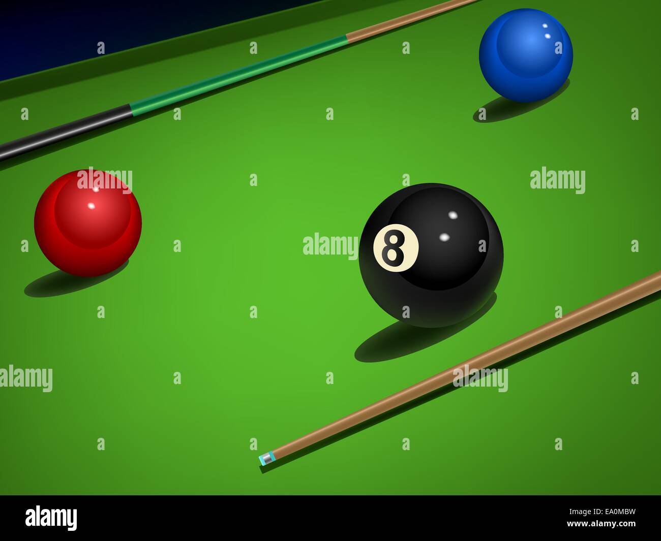 Billiard balls vector vectors hi-res stock photography and images - Alamy