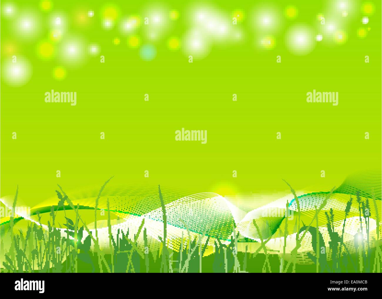 vector abstract spring background, eps10 file, gradient mesh and ...