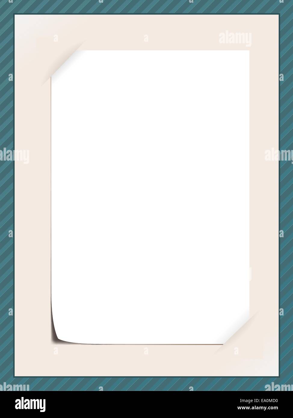 vector blank paper with place for your messages Stock Vector Image ...