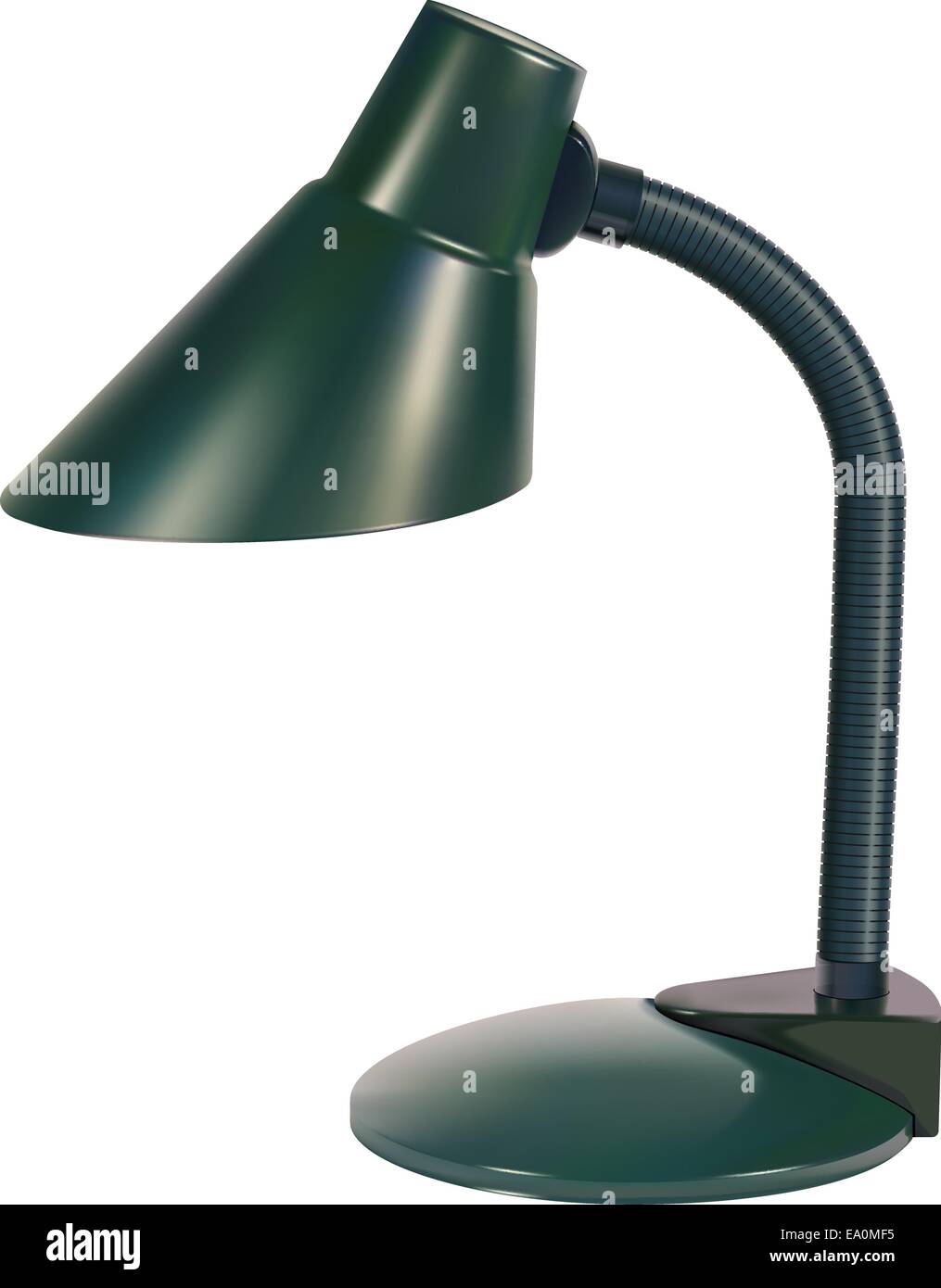 vector realistic table lamp on white background Stock Vector Image ...